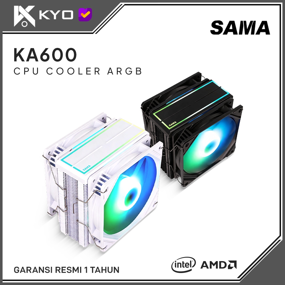 Jual KYO SAMA KA600 CPU COOLER ARGB Fan Processor hsf Cooler ARGB ...
