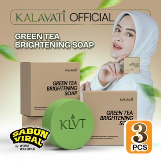 Jual [ 3 PCS ] [ OFFICAL STORE KALAVATI ] Green Tea Brightening Soap ...