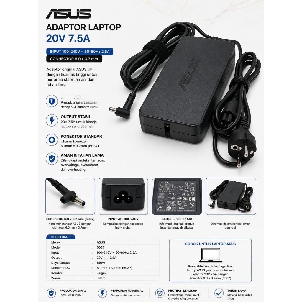 Jual Asus Harga Charger Laptop Terlengkap & Harga Terbaru Juni 2026 ...