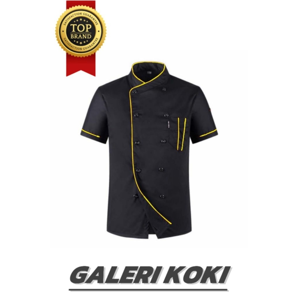 Jual CHEF JACKET MDR SERAGAM KOKI TANGAN PENDEK UNISEX | Shopee Indonesia