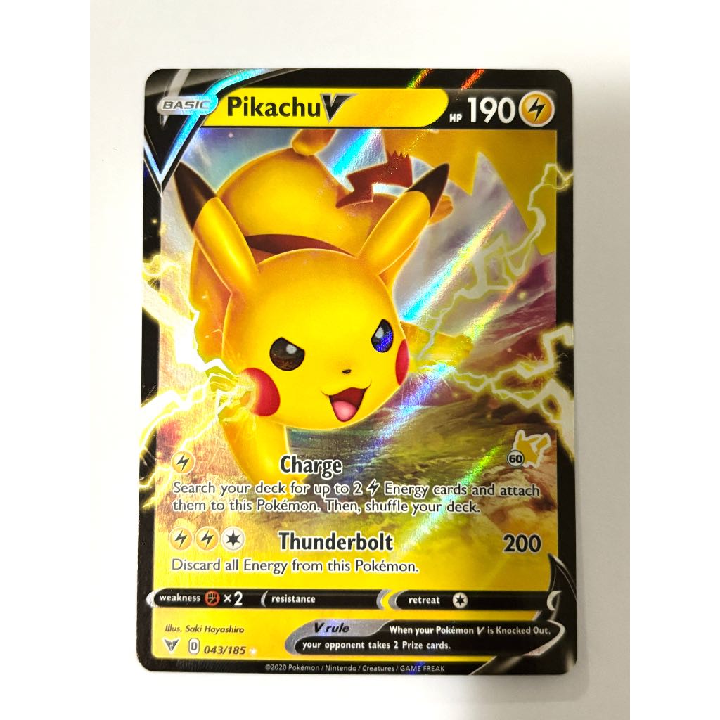 Jual Pikachu V #043 Pokemon Vivid Voltage [ENGLISH] NEAR MINT | Shopee ...