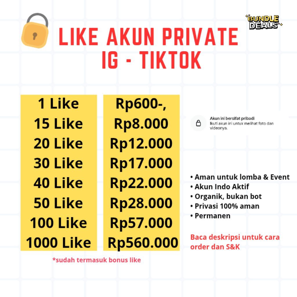 Jual Like IG Private | IG pribadi | jasa like postingan intagram akun ...
