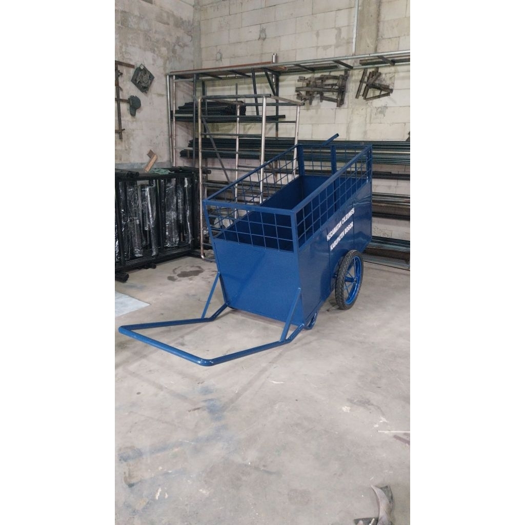 Jual GEROBAK SAMPAH BESAR /TROLLEY BARANG BEBAN BERAT | Shopee Indonesia