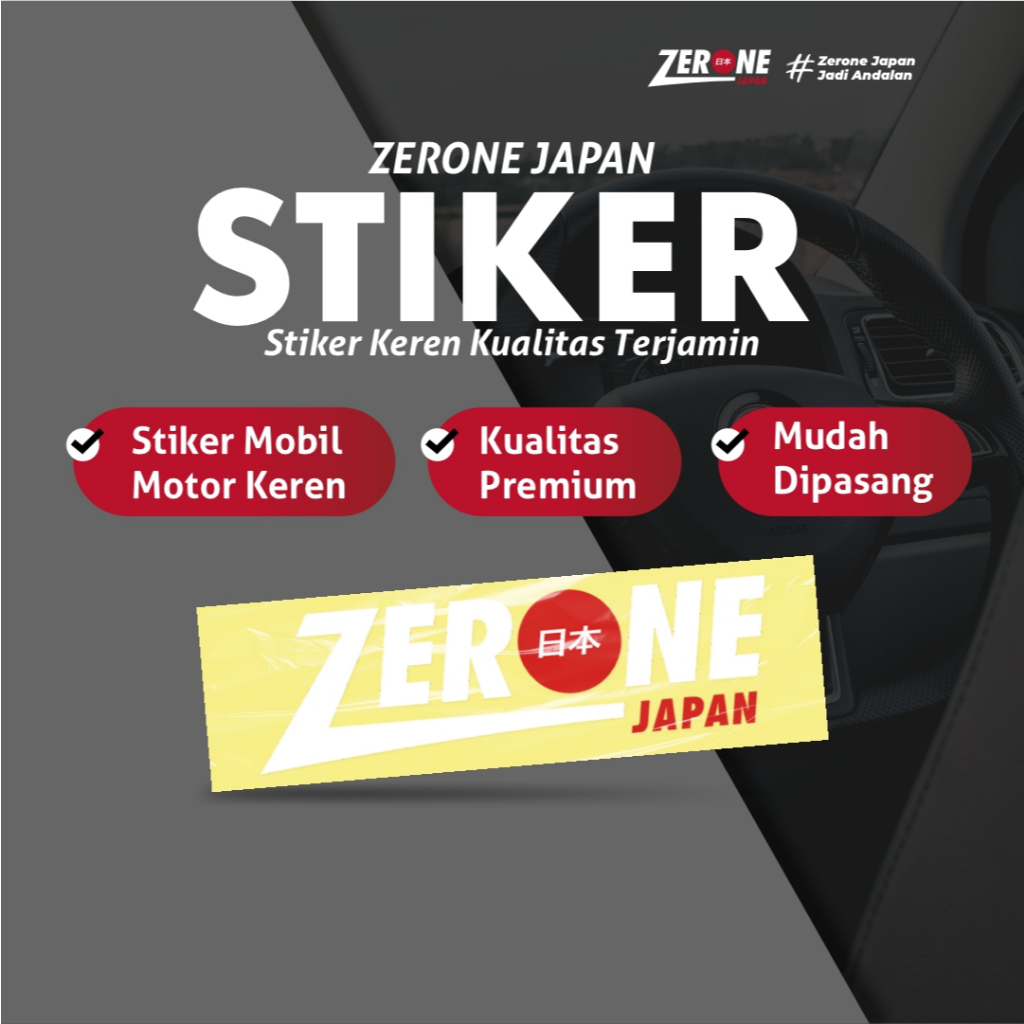 Jual Stiker Kaca Body Mobil dan Motor Zerone Japan | Shopee Indonesia