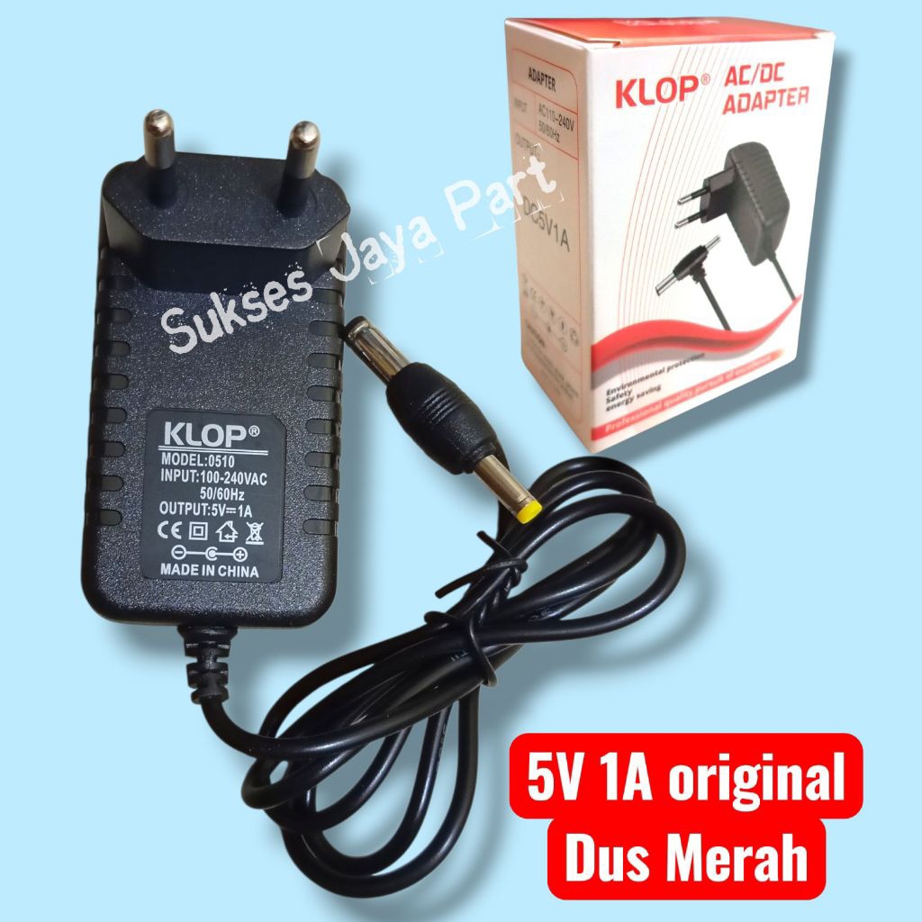 Jual Adaptor 5V 1A Jack T adaptor neetlink HTB STB dll adaptor EDC Klop ...