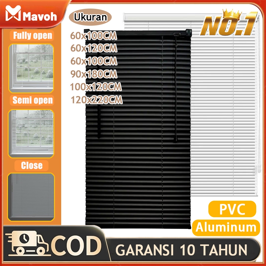 Jual Venetian Blinds 60x180cm 90x180cm 120x220cm Tirai Gulung Venetian ...