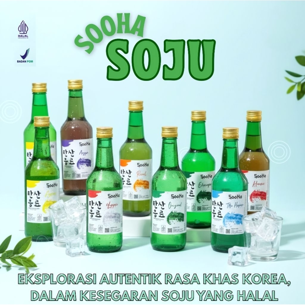 Jual Soju Halal Non Alkohol Sooha Soha Minuman Korea Sparkling Water ...