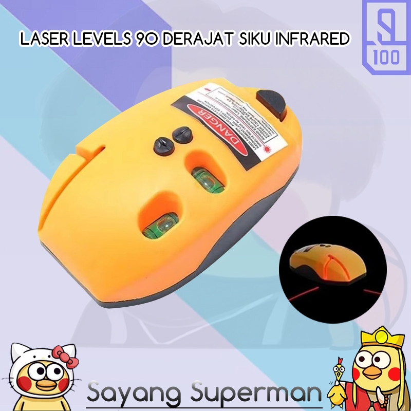 Jual Waterpass Laser 90 Derajat Infra Merah Proyeksi Garis Lurus Sudut ...