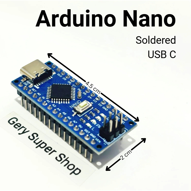 Jual Arduino Nano V3 R3 ATmega328PB CH340 USB Type-C soldered, Nano R3 ...
