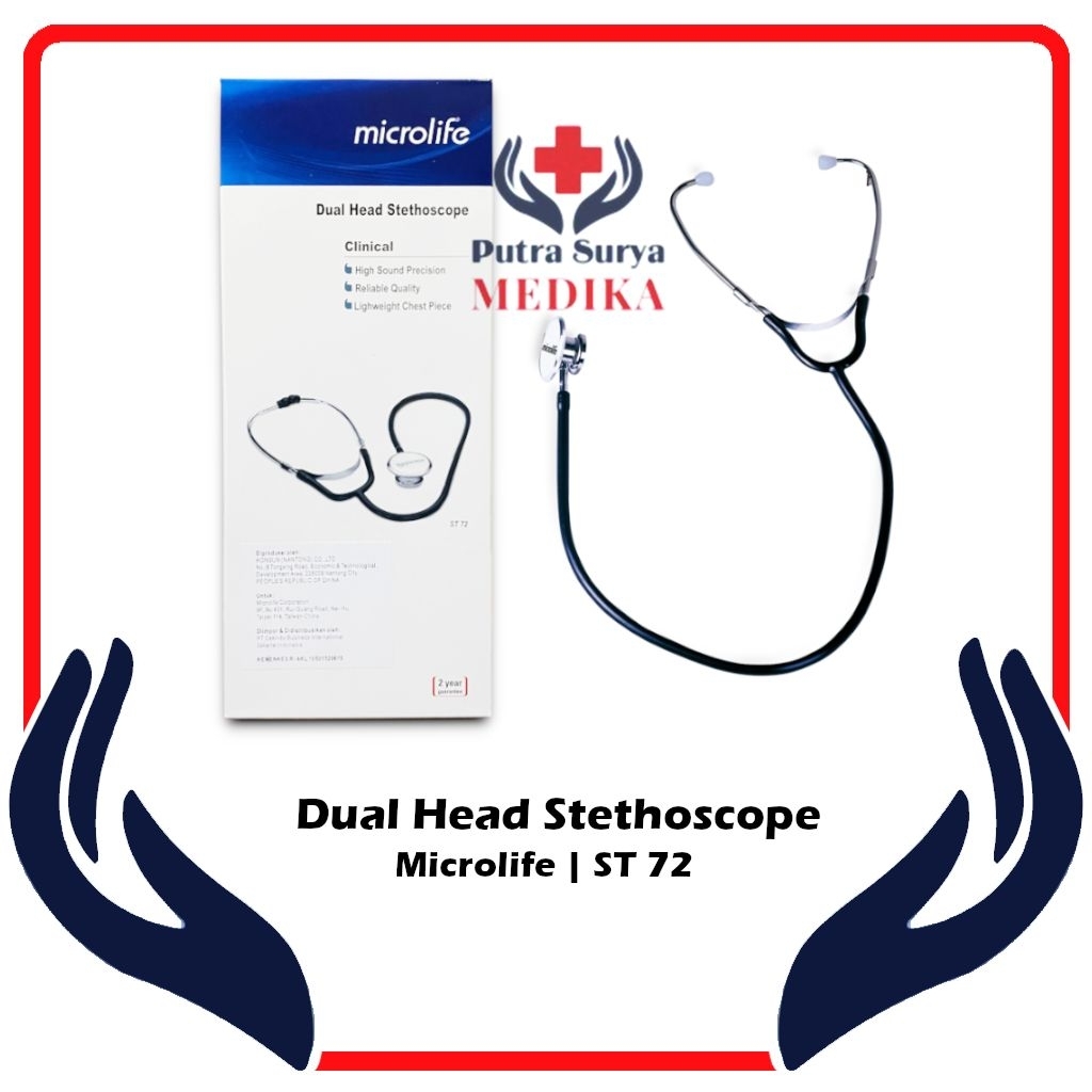 Jual Stetoskop Dewasa Bergaransi Resmi 2 Tahun Microlife ST-72 Dual ...