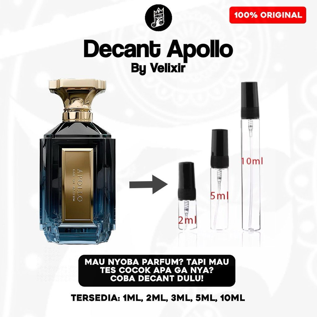 Jual Decant Parfum Velixir Apollo EDP 1ml 2ml 3ml 5ml 10ml | Shopee ...