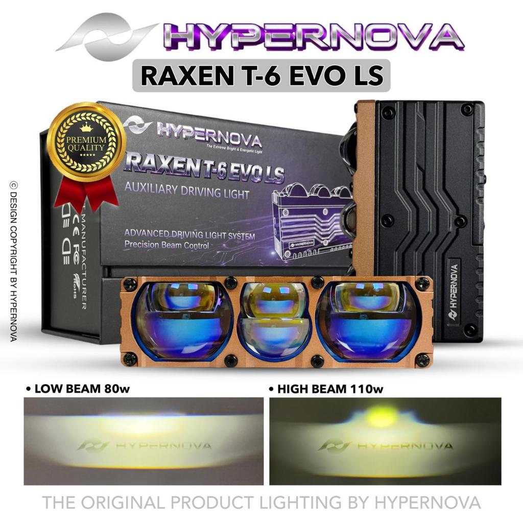 Jual HYPERNOVA RAXEN T6 EVO LS - MINI LASER BILED 6 MATA Blue Lens ...