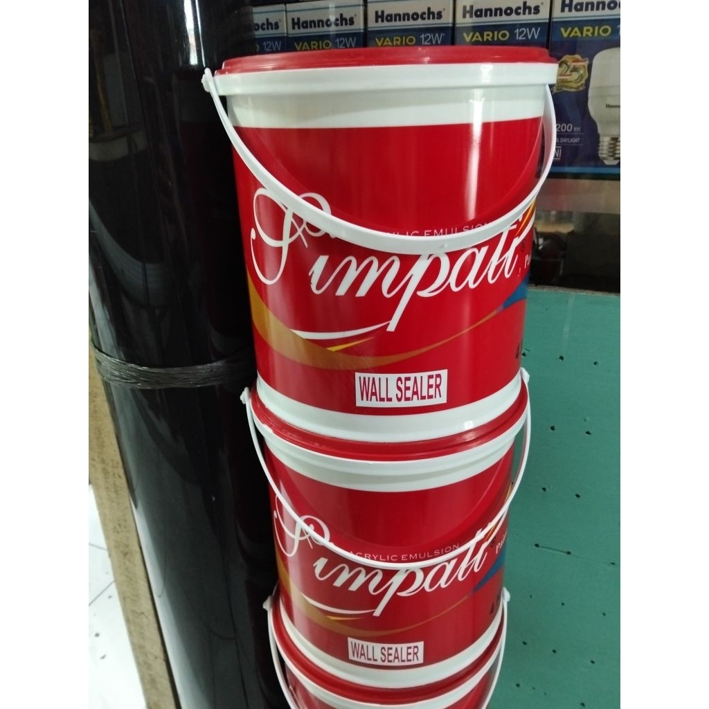 Jual SIMPATI Wall Sealer Cat Tembok Dasar @4 Kg | Shopee Indonesia