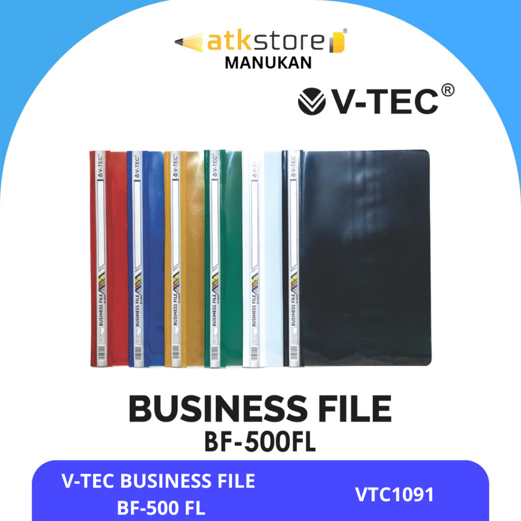 Jual V-TEC Business File BF-500 FL / Map Snelhecter Plastik Transparan ...