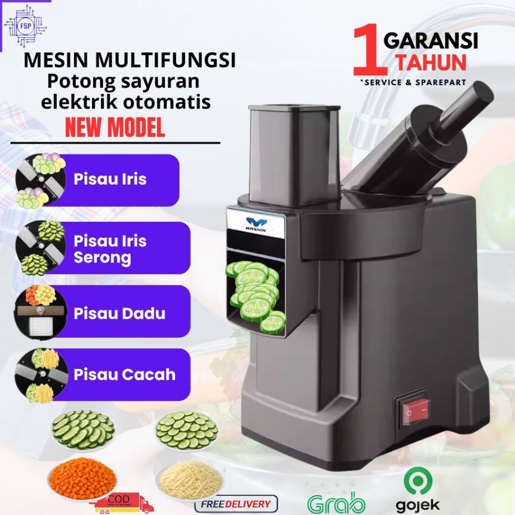 Jual Mesin Pengiris Sayur Kentang, Singkong, Pisang Multifungsi Stick ...