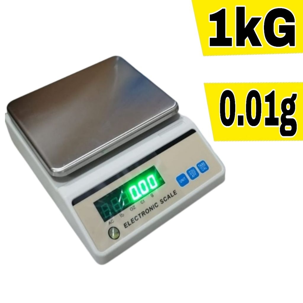 Jual timbangan digital 1kg 0.01g 1000gr timbangan lab anaitik emas obat ...