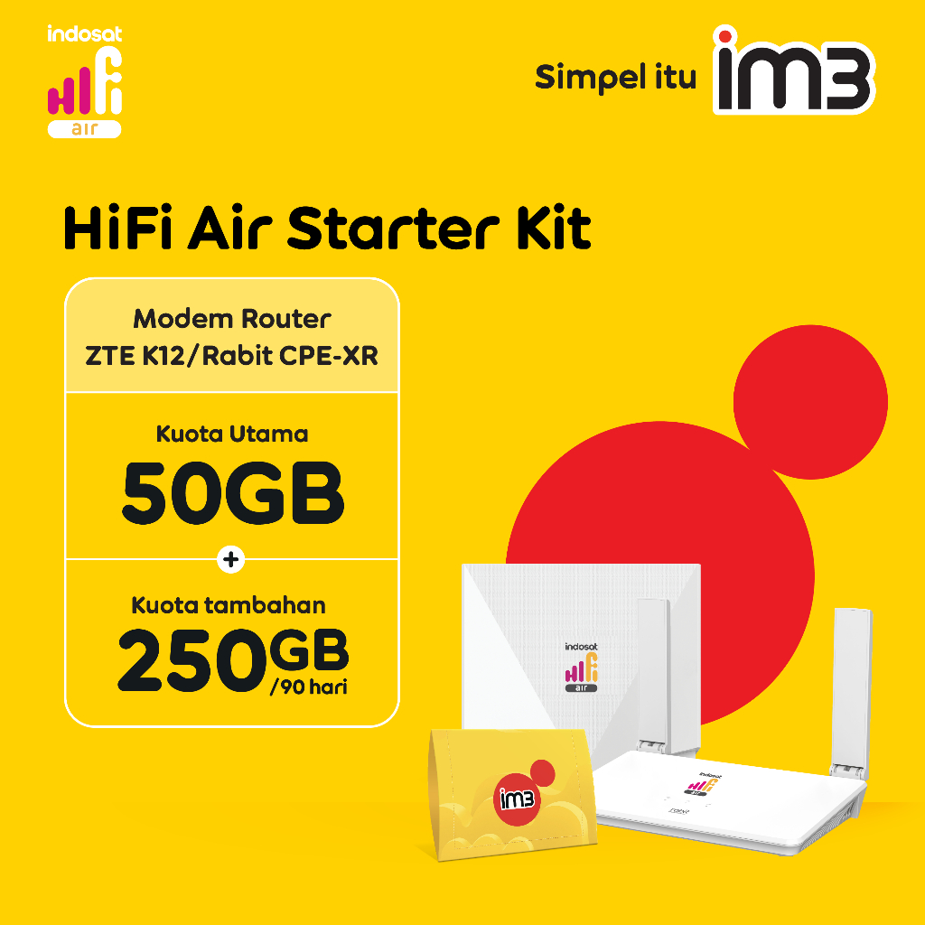Jual Indosat HiFi Air : Modem + SIM Card IM3 | Shopee Indonesia