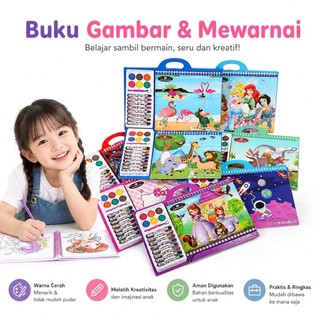 Jual Buku Gambar Mewarnai Karakter Sanrio Kuromi Melody Hello Kitty ...