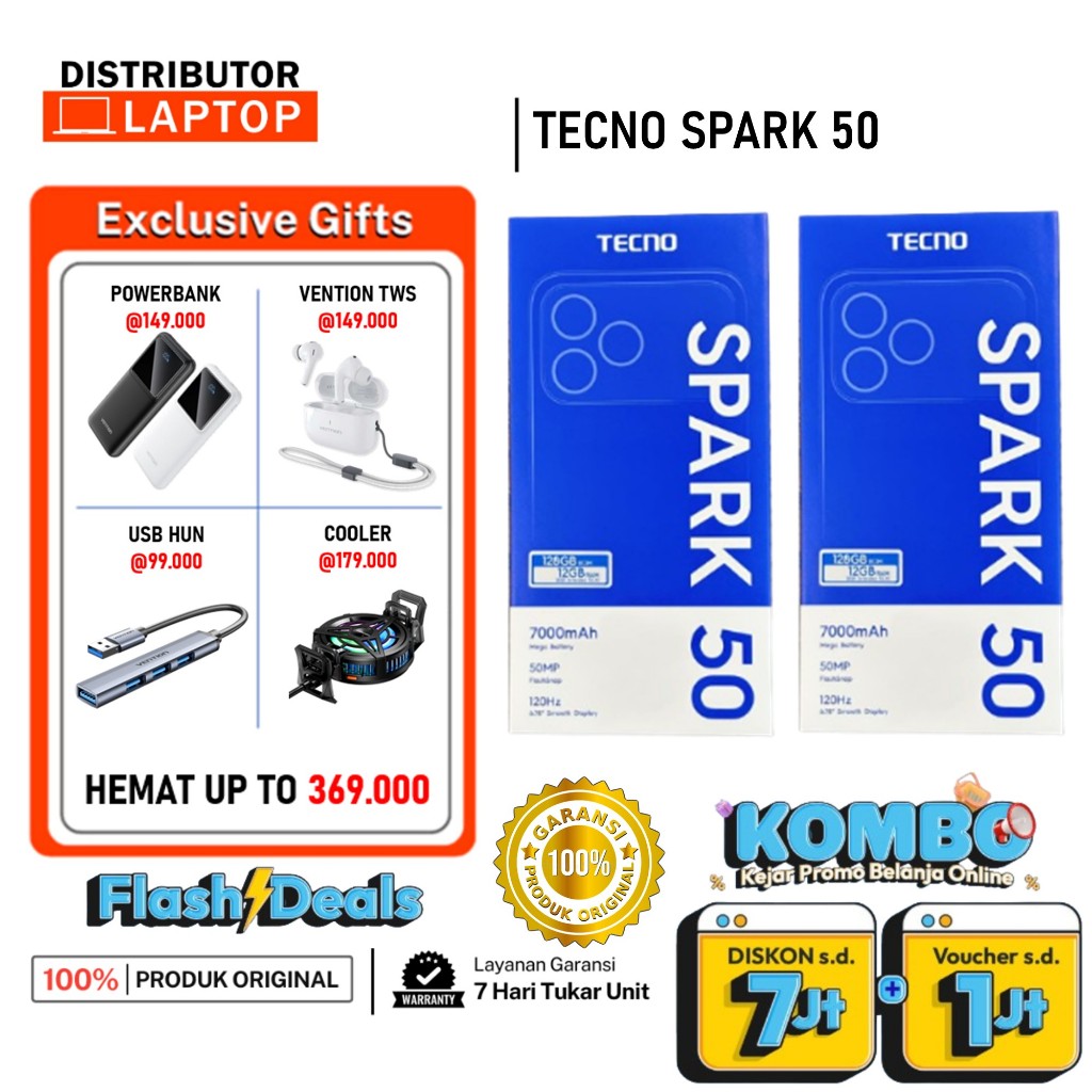 Jual Tecno Spark 50 Terlengkap & Harga Terbaru Juni 2026 | Shopee Indonesia
