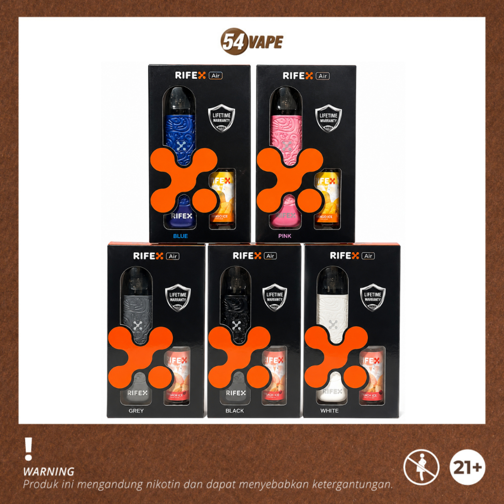 Jual HQD Rifex Air Pod 1200mAH 2ml Bundling Liquid Salt Nic 15ml ...
