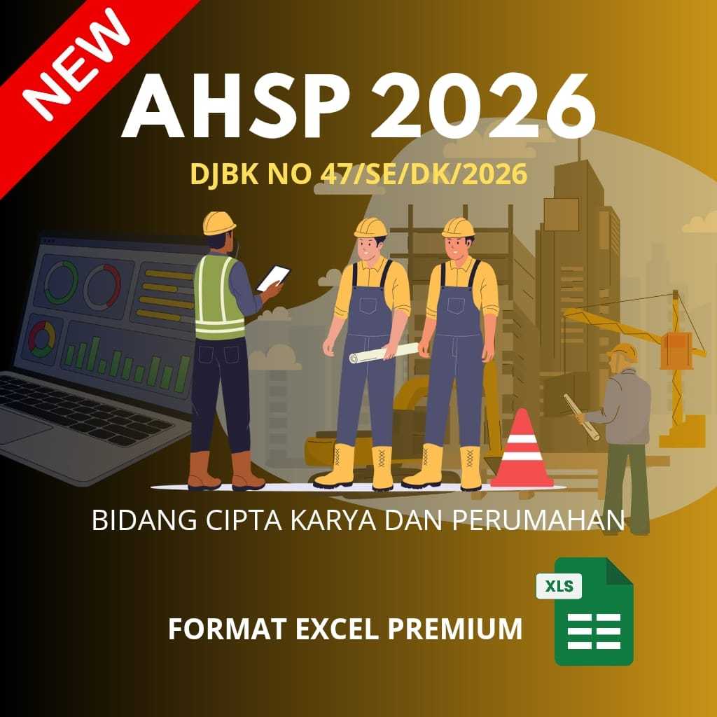 Jual AHSP 2026 Terbaru, DJBK No 47/SE/DK/2026 ||fail exel | Shopee ...