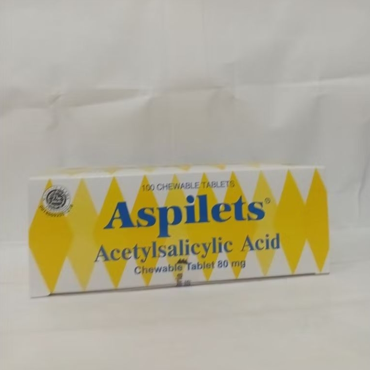 Jual Aspilets 80mg box isi 100 tablet chewable original | Shopee Indonesia