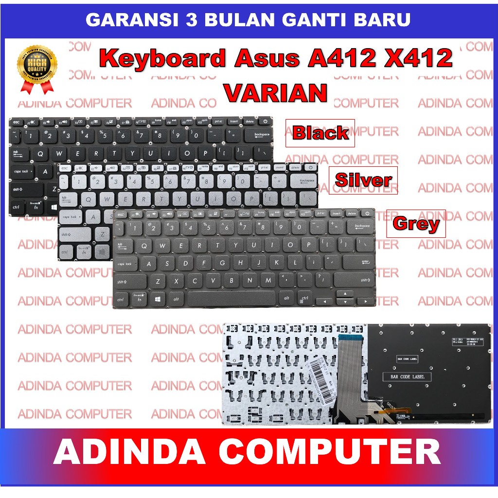 Jual Keyboard Asus Vivobook 14 A412 X412 A412FA A412FL A412UA A412UB ...