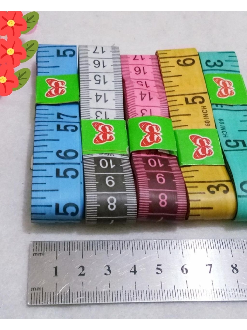 Jual METERAN JAHIT BESAR Panjang 150 cm / Lebar 2 cm Pengukur Baju dan ...