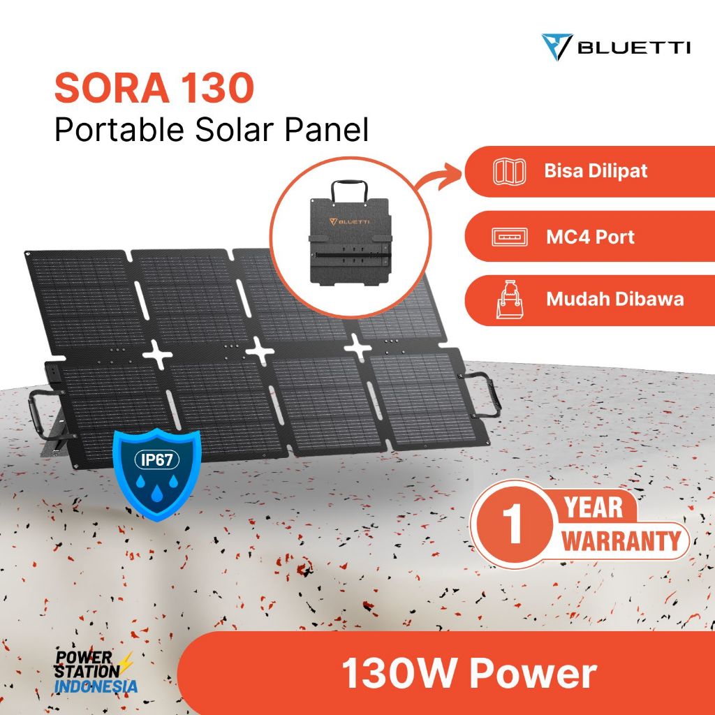 Jual Solar Panel Portable Bluetti SORA 130 | 130 Watt Panel Surya ...