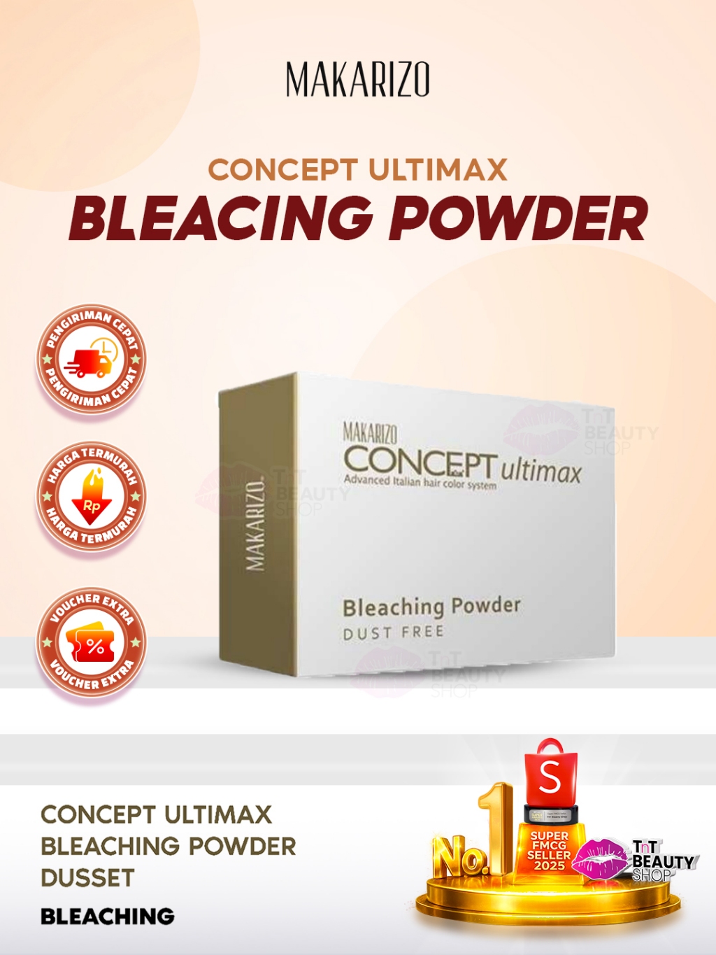 Jual Makarizo Professional Concept Ultimax Bleaching Powder Sachet ...