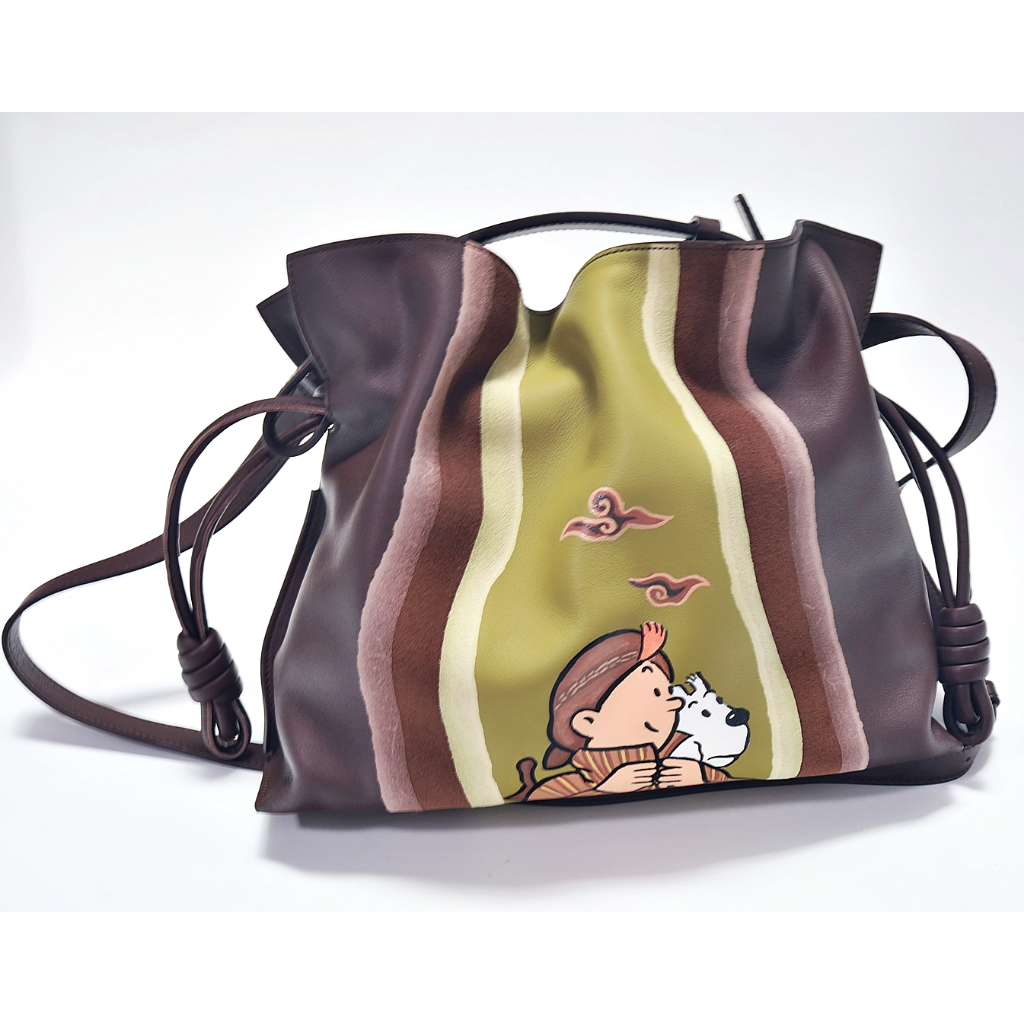 Jual WAVE BAG HAND STITCHED DENGAN LUKISAN TANGAN TAS KULIT MOHIMOHISEW ...