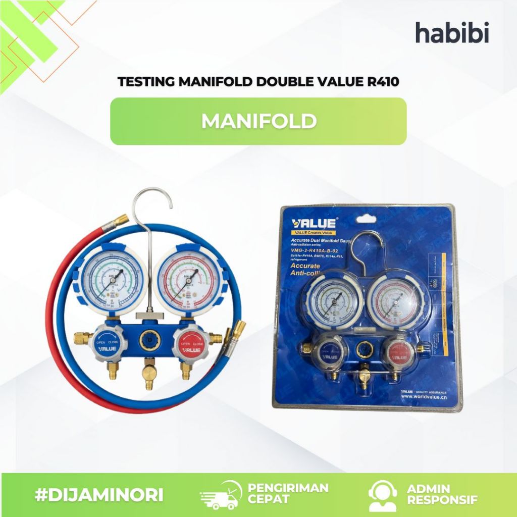 Jual Testing Manifold AC Value R410 R32 R22 R134 Box VMG 2 Analizer ...