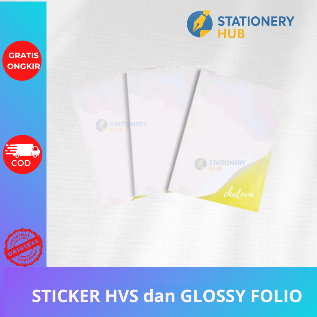 Jual (25 Pcs) Kertas Sticker CAMEL HVS Vinyl GLOSSY Stiker Digiprint ...