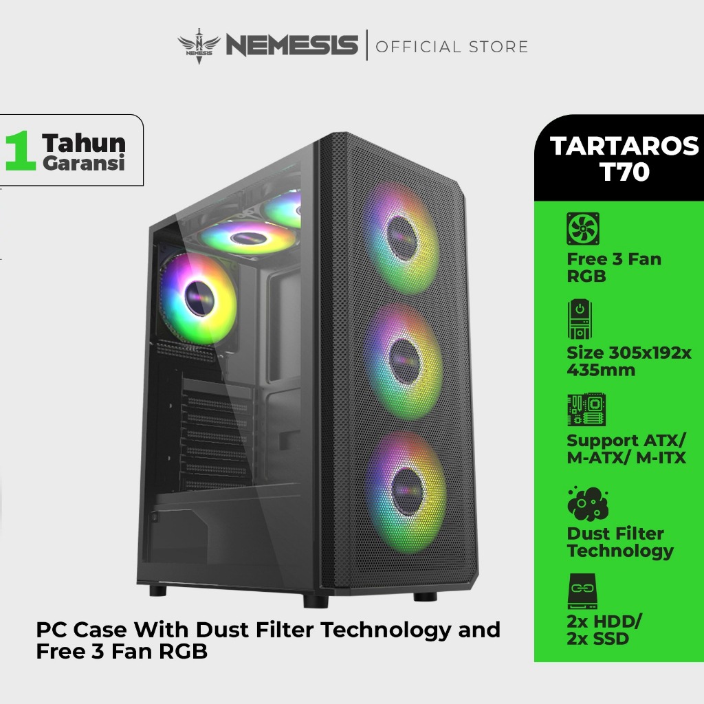 Jual PC Case NYK Nemesis TARTAROS T70 | Shopee Indonesia