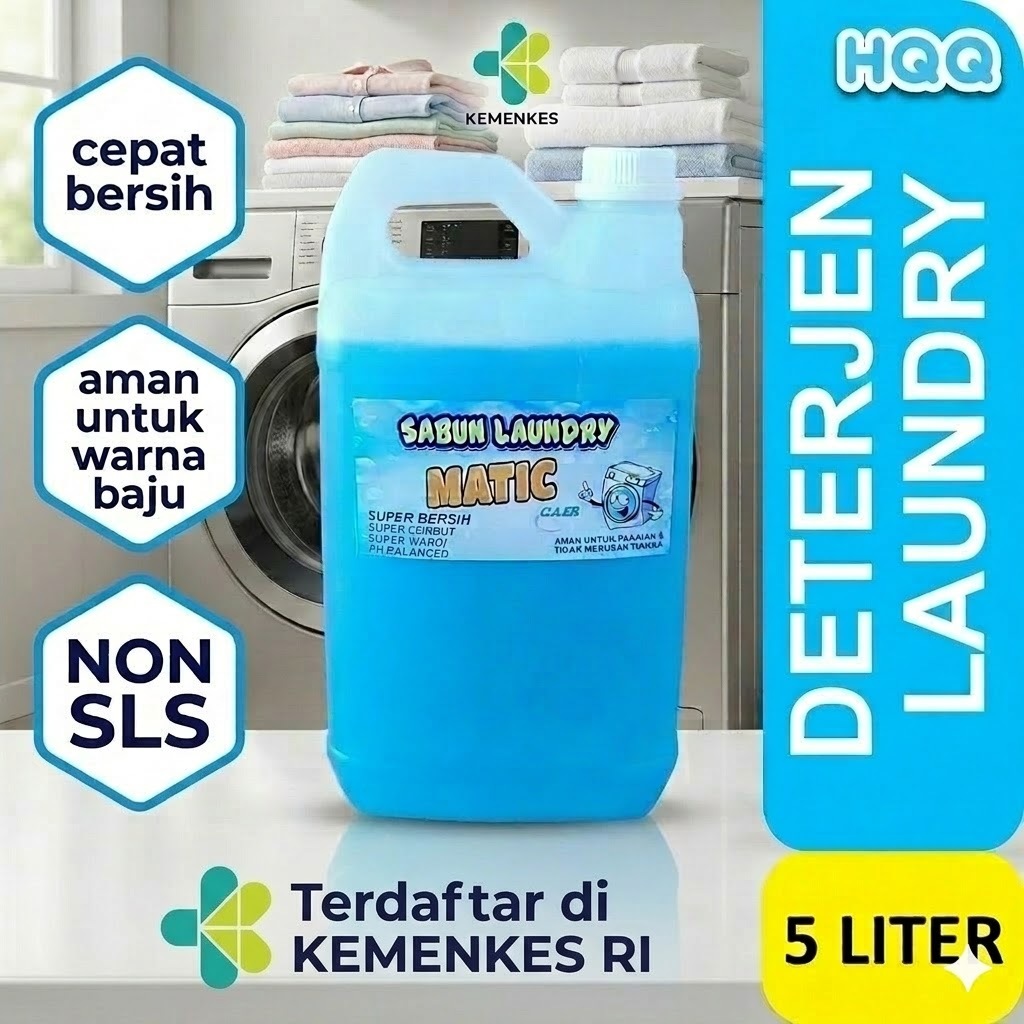 Jual HQQ SABUN DETERJEN LAUNDRY / DETERGENT SABUN LAUNDRY CUCI BAJU 5 ...