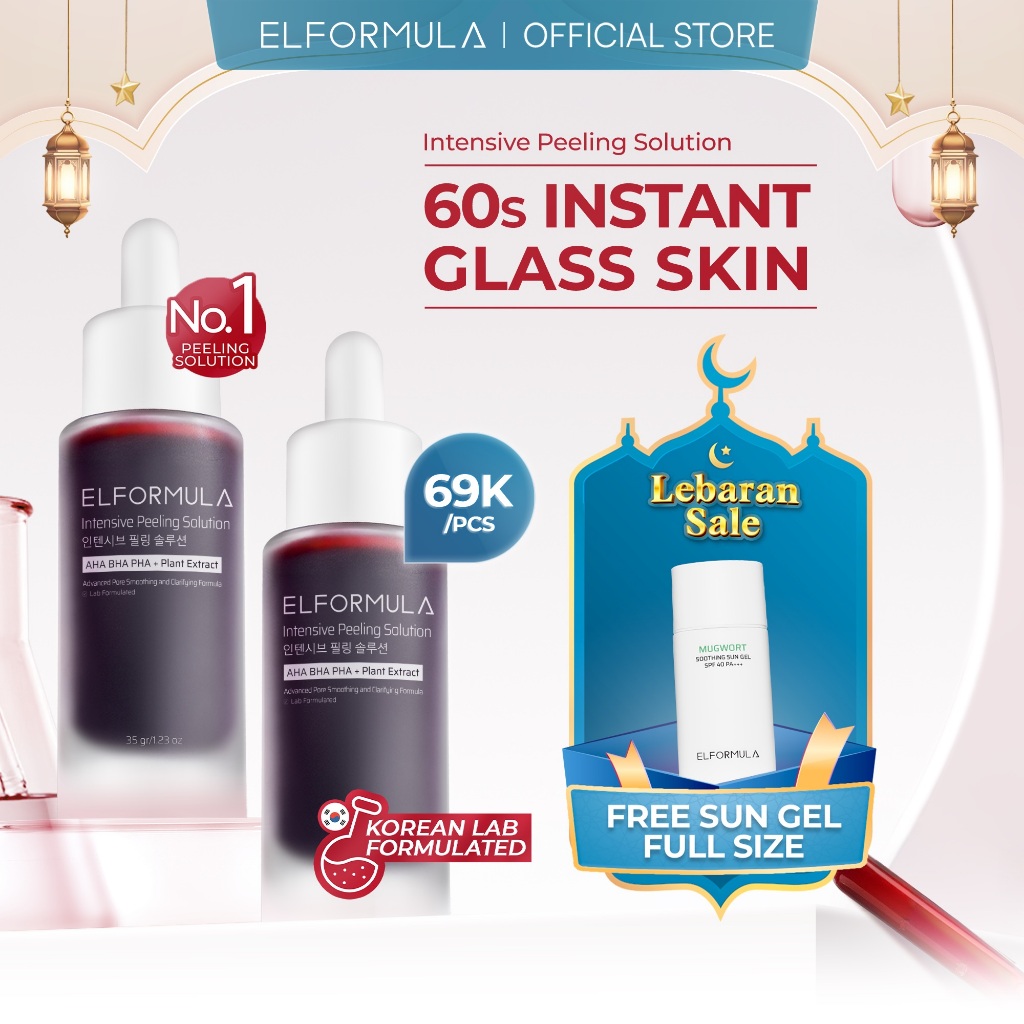 Jual [FREE SUN GEL] ELFORMULA Bundle 2pcs Intensive Peeling Solution ...