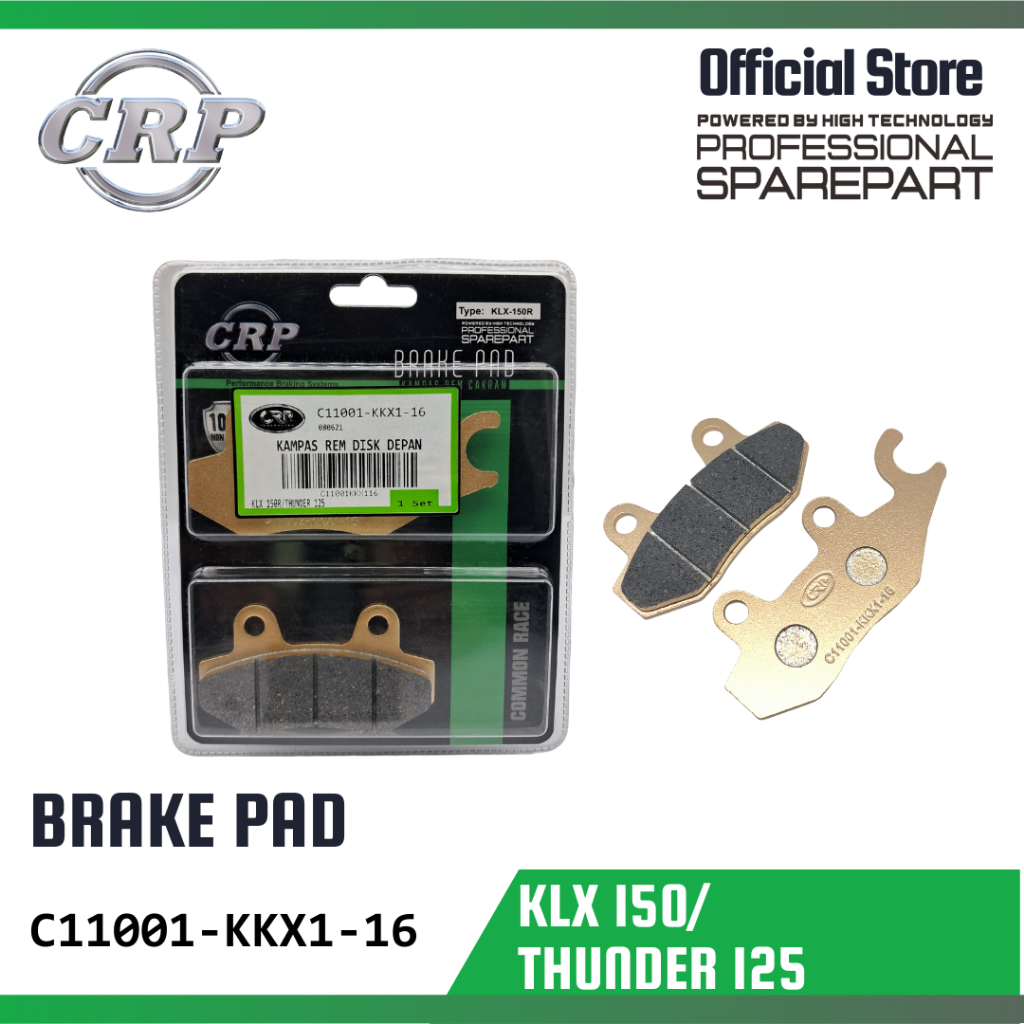 Jual CRP untuk Kawasaki KLX -150R /Thunder 125 - Brake Pad/ Kampas Rem ...