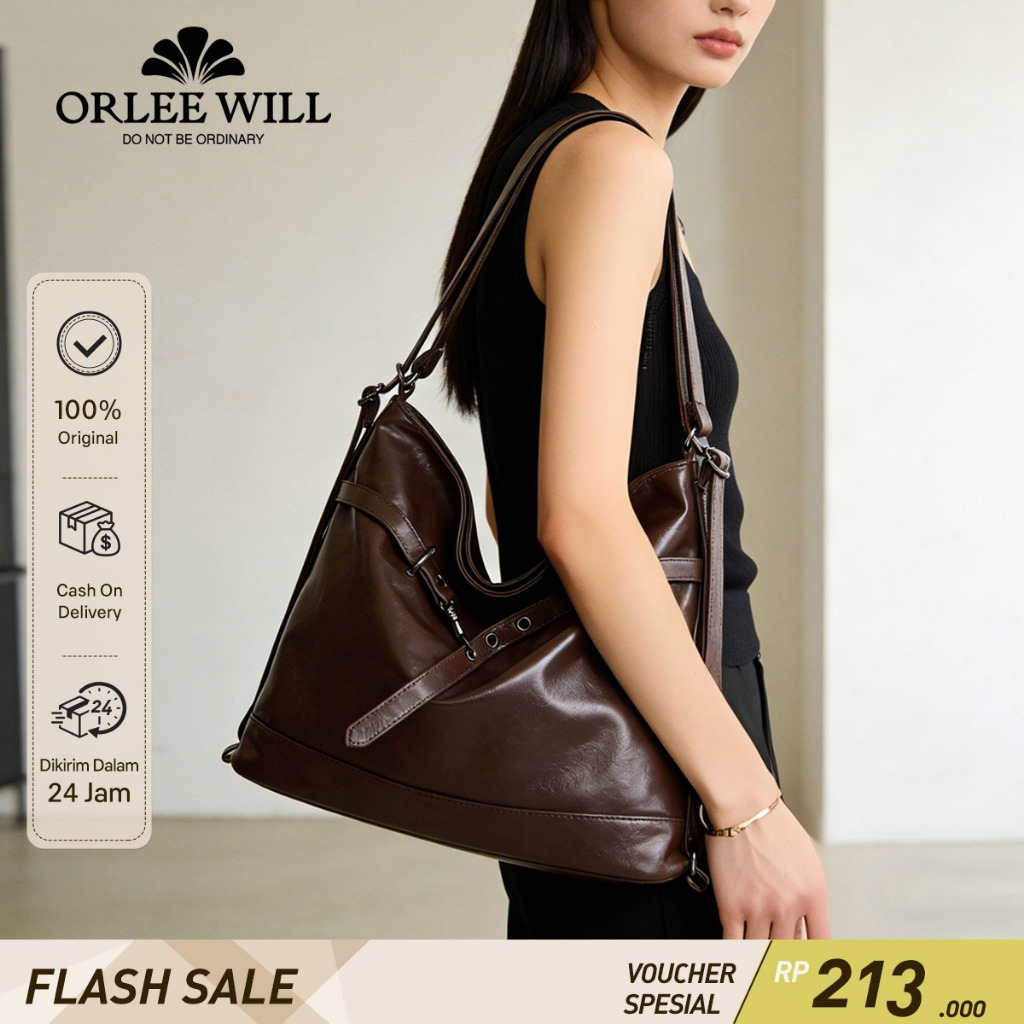 Jual ORLEE WILL Tas Tote Bag Tas Ransel Tas Wanita Multifungsi Shoulder ...