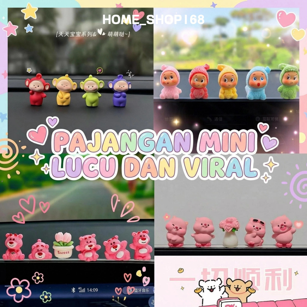 Jual Set Pajangan Mini Twinkle & Loopy & Pikachu & Nailong & Lotso ...