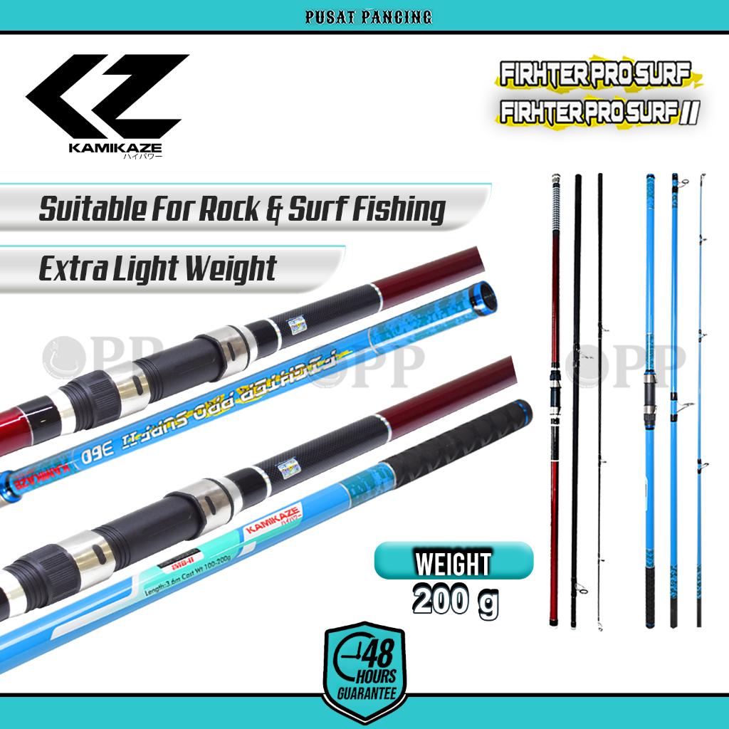 Jual PUSATPANCING5 - Joran Sambung 3 Kamikaze Fighter Pro Surf ...