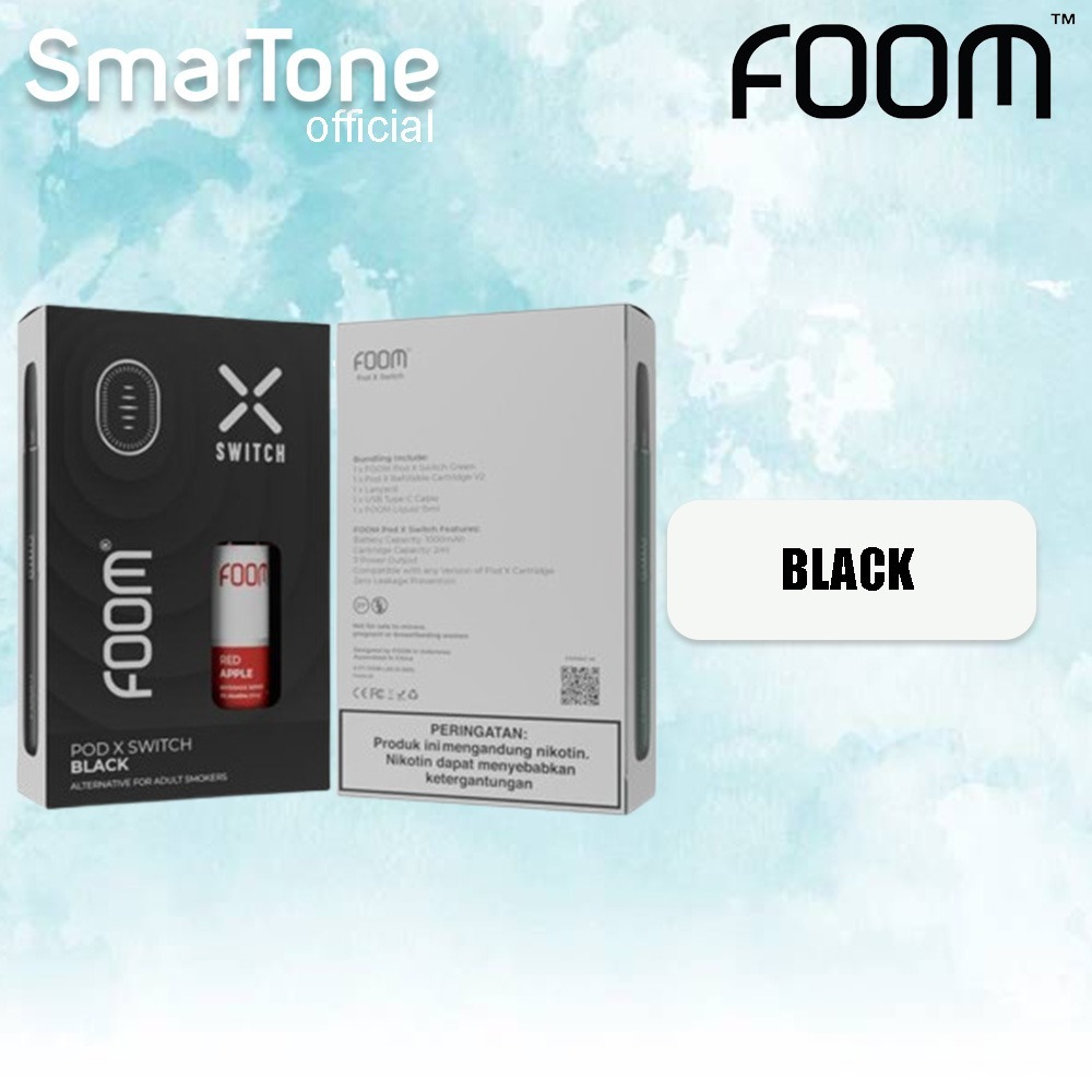 Jual FOOM POD X SWITC BLACK BUNDLE LIQUID | Shopee Indonesia
