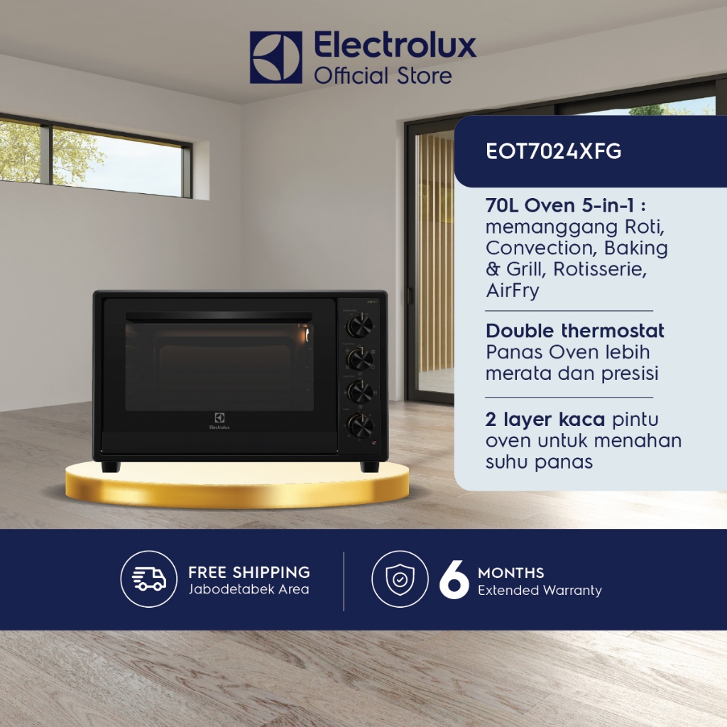 Jual Electrolux FreeStanding Oven 70 L Oven 5-in-1: panggang Roti ...