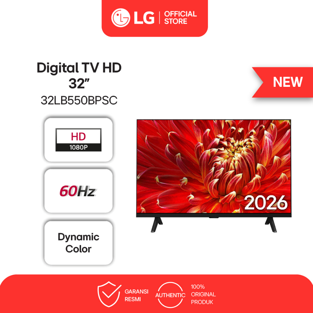 Jual LG Digital TV HD 1080p 2026 Dynamic Color - 60 Hz Native Refresh ...