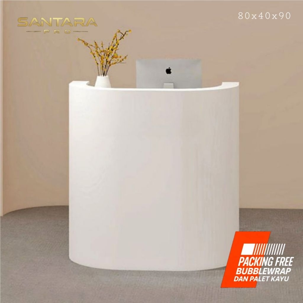 Jual Meja Kasir Minimalis Modern 80x40x90 cm Meja Resepsionis Counter ...