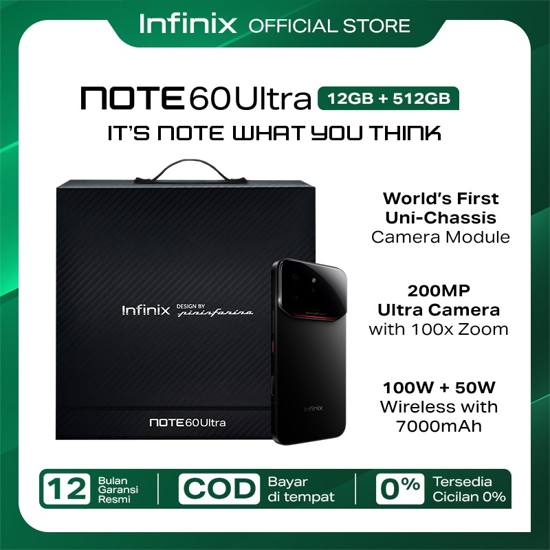 Jual Infinix Note 60 Ultra 12/512GB - Up to 24GB Extended RAM ...