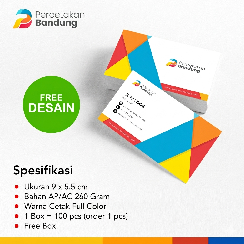 Jual Kartu Nama Custom | Cetak Name Card | Print Kartu Nama 1 Box isi ...
