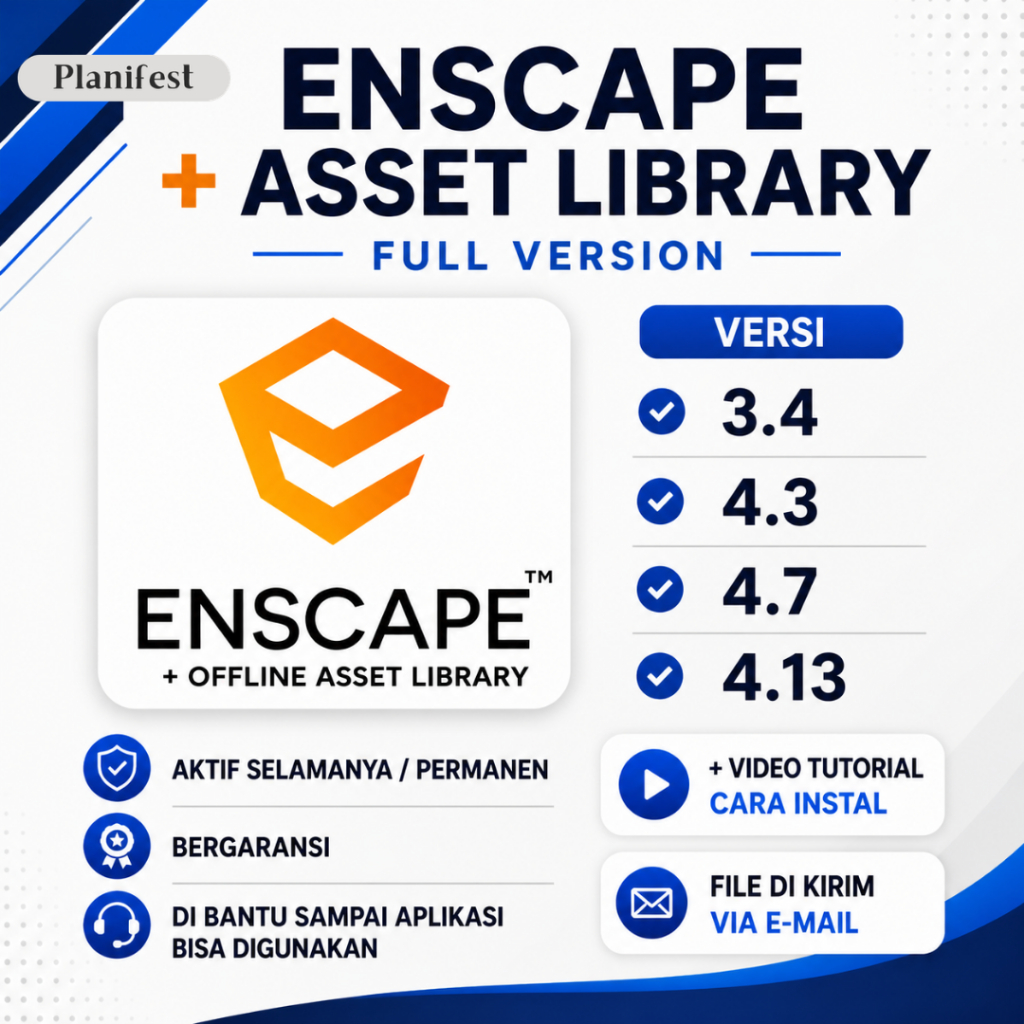 Jual Enscape 3D Full Version Lifetime License + Offline Asset Library ...
