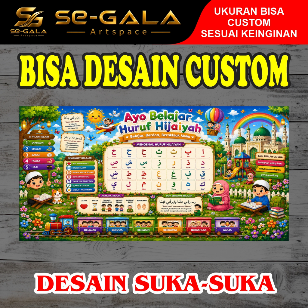 Jual Banner Belajar Membaca Usia Paud Dan TK / banner tk / spanduk paud ...