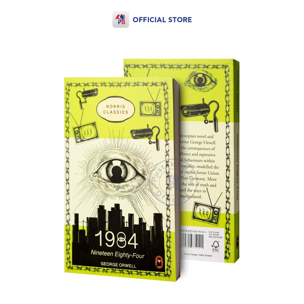 Jual Buku Novel 1984 : Nineteen Eighty - Four (Norris Classics) - Novel ...