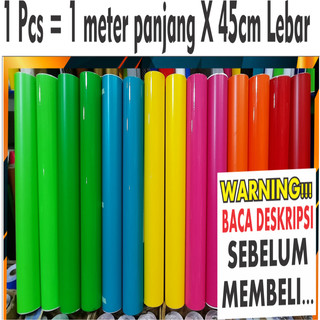 Jual Sticker Stiker Glossy Doff Color Harga Per Meter 1Mx45CM ...